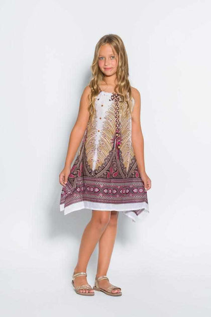 Girls' Floral Boho Summer Dresses – Lannaclothesdesign Shop