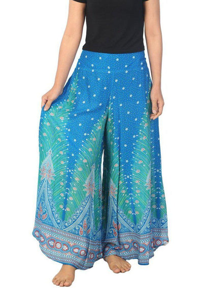 Women's Palazzo Pants: Boho Wide Leg Trousers – Lannaclothesdesign Shop